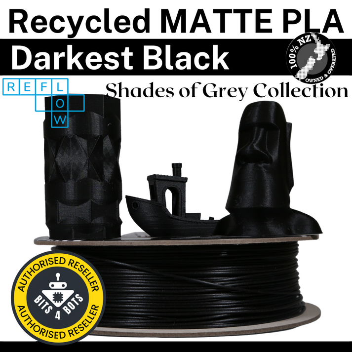 Reflow Recycled Matte PLA - Shades of Grey – Bits4Bots